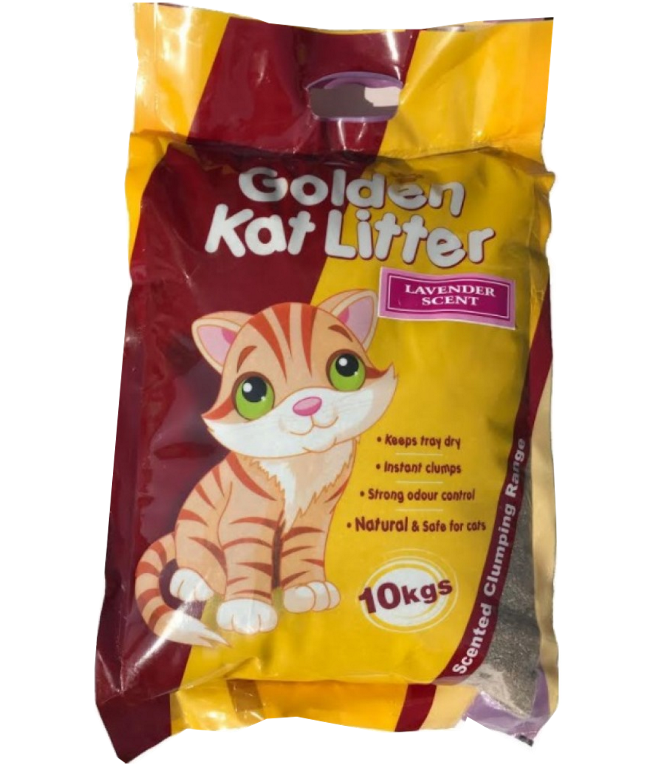 Golden Kat Clumping Cat Litter Lemon 10kg | Poshaprani.com