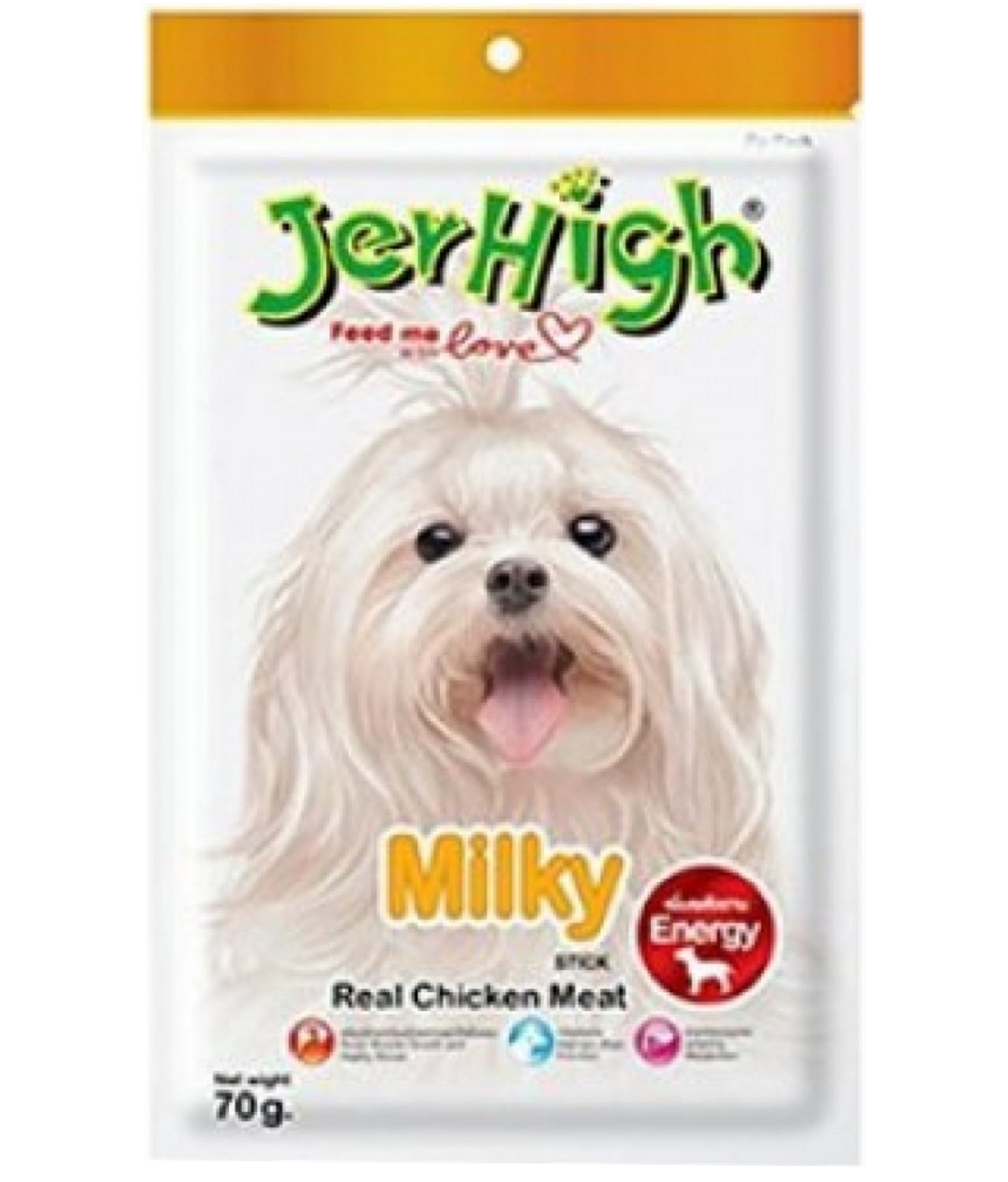 Jerhigh Carrot Stick Real Chicken Meat Dog Treats (70gm) | Poshaprani.com