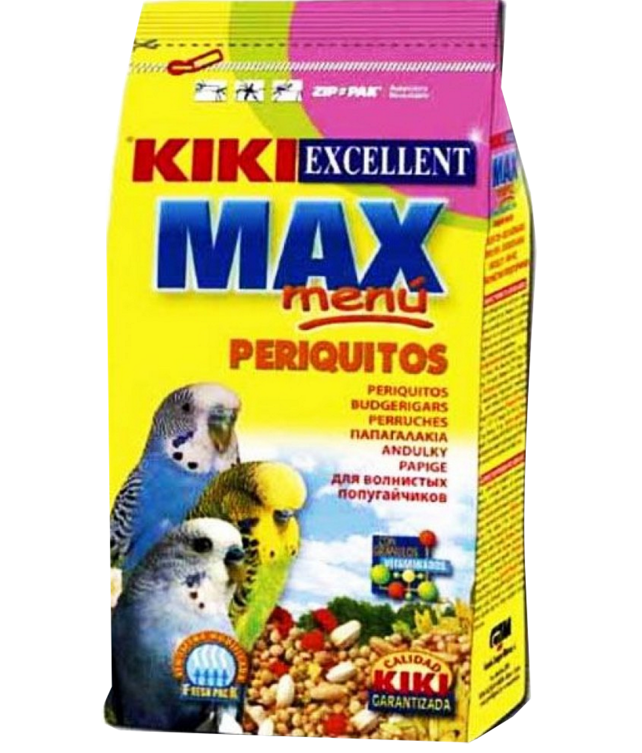 Kiki Excellent Max Menu Budgerigar Food 1kg | Poshaprani.com
