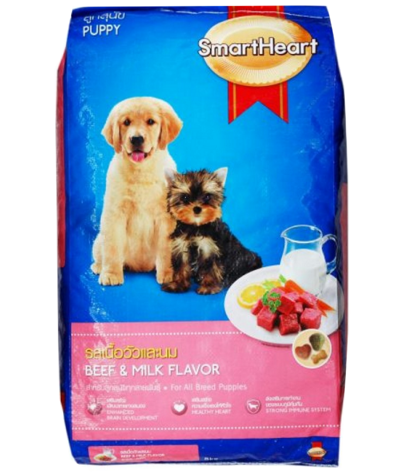 SmartHeart Puppy Food Beef and Milk Flavor 3 Kg | Poshaprani.com