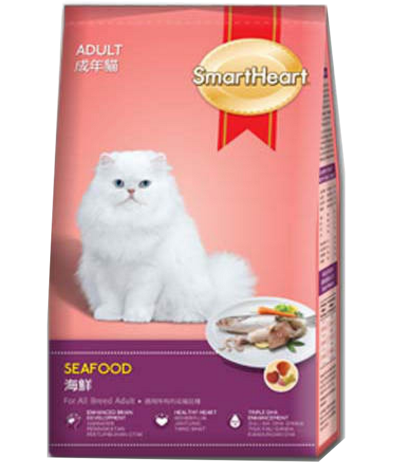 Smartheart Seafood Dry Cat Food 1.2kg | Poshaprani.com