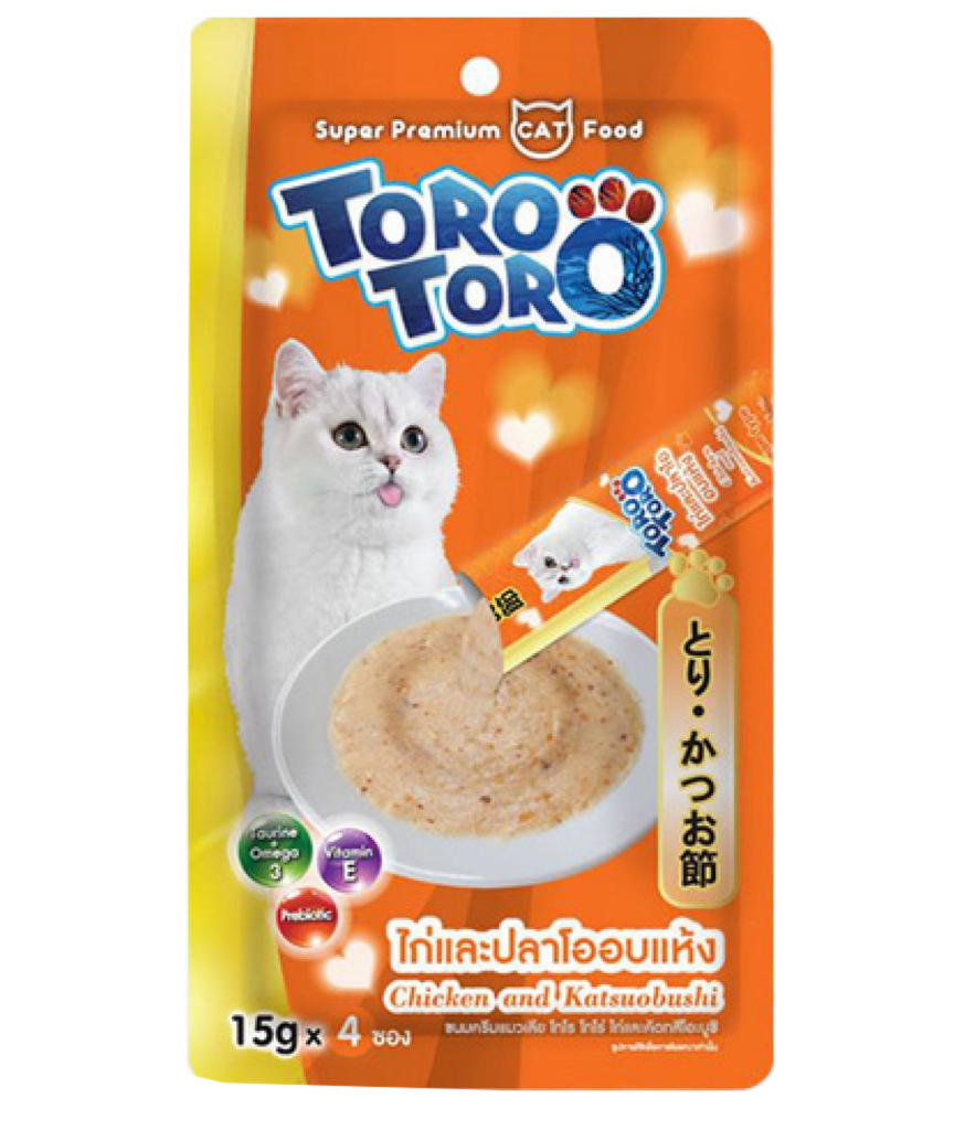 Toro Toro Tuna Plus Fiber Cat Treats 15g x 4Pcs | Poshaprani.com