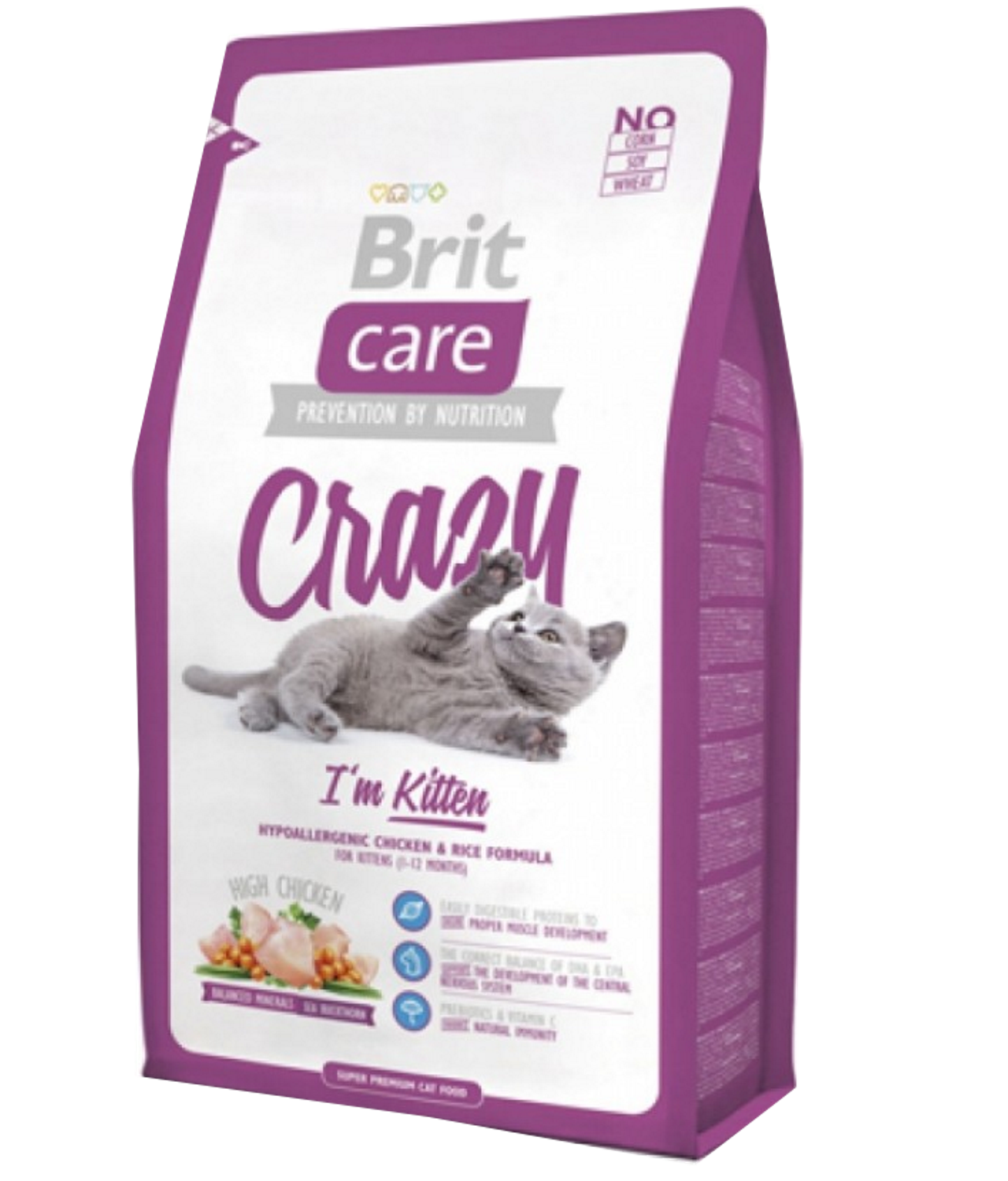 Brit Care Cat Crazy I m Kitten 2kg | Poshaprani.com