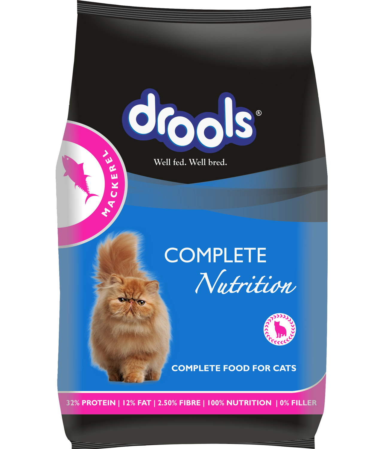 Drools Cat Food Mackerel Flavour 3 kg (Extra Free 1.2kg) | Poshaprani.com