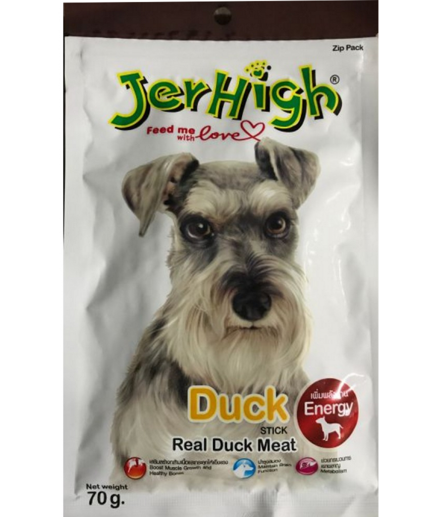 JerHigh Duck Stick with Real Duck Meat Dog Treats 70gm | Poshaprani.com