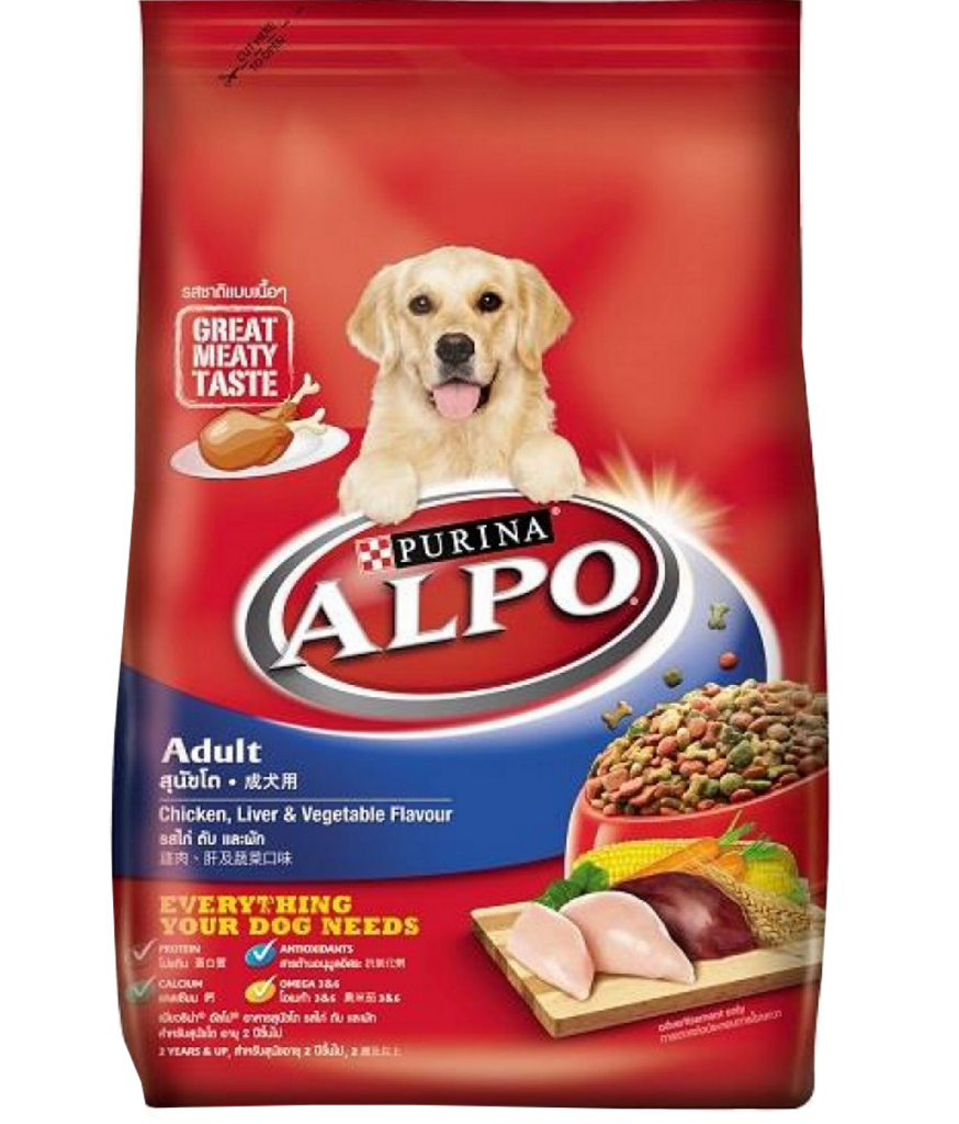 Purina Alpo Chicken, Liver, Vegetable Adult Dog Food 10kg | Poshaprani.com