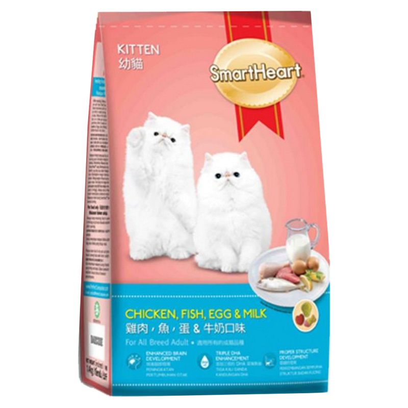 SmartHeart Kitten Chicken, Fish, Egg & Milk 7kg | Poshaprani.com