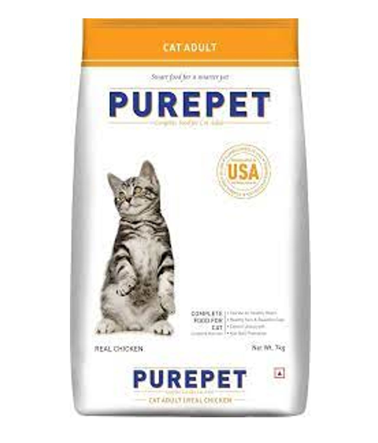 Purepet Adult Dry Cat Food Real Chicken 7kg | Poshaprani.com